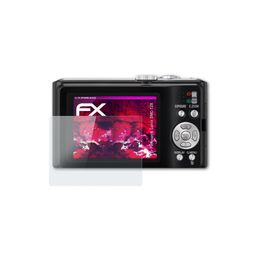 atFoliX Schutzfolie Panzerglasfolie für Panasonic Lumix DMC-TZ8, Ultradünn und superhart, weiß