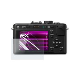 atFoliX Schutzfolie Panzerglasfolie für Panasonic Lumix DMC-GF1, Ultradünn und superhart, weiß