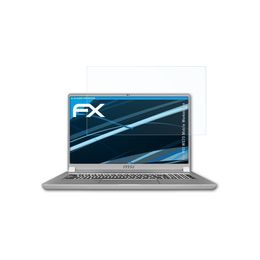atFoliX Schutzfolie Displayschutz für MSI WS75 Mobile Workstation, (2 Folien), Ultraklar und hartbeschichtet, weiß