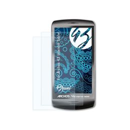 Bruni Schutzfolie für Archos 43 Internet Tablet, (2 Folien), praktisch unsichtbar, weiß