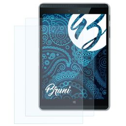 Bruni Schutzfolie Glasklare Displayschutzfolie für Pro Tablet 608 G1, (2 Folien), praktisch unsichtbar, weiß