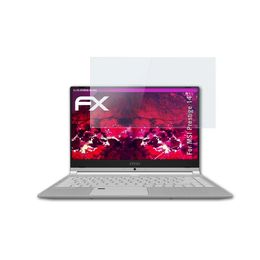 atFoliX Schutzfolie Panzerglasfolie für MSI Prestige 14, Ultradünn und superhart, weiß