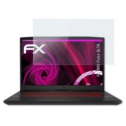 atFoliX Schutzfolie Panzerglasfolie für MSI Pulse GL76, Ultradünn und superhart, weiß
