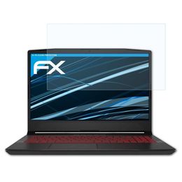 atFoliX Schutzfolie Displayschutz für MSI Pulse GL66, (2 Folien), Ultraklar und hartbeschichtet, weiß