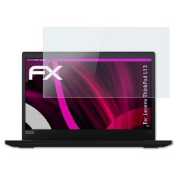 atFoliX Schutzfolie Panzerglasfolie für Lenovo ThinkPad L13, Ultradünn und superhart, weiß