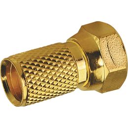 Schwaiger GOFST7002 537 TV-Adapter F-Stecker zu F-Buchse, für Koaxialkabel, 2 St.