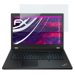 atFoliX Schutzfolie Panzerglasfolie für Lenovo ThinkPad P17, Ultradünn und superhart, weiß
