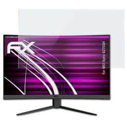 atFoliX Schutzfolie Panzerglasfolie für MSI Optix G27CQ4, Ultradünn und superhart, weiß