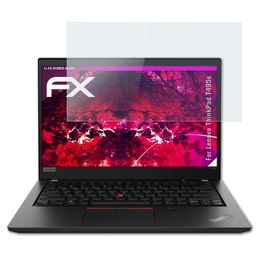 atFoliX Schutzfolie Panzerglasfolie für Lenovo ThinkPad T495s, Ultradünn und superhart, weiß