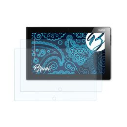 Bruni Schutzfolie Glasklare Displayschutzfolie für ThinkPad Tablet 2, (2 Folien), praktisch unsichtbar, weiß