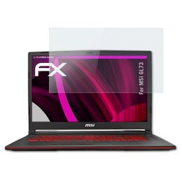 atFoliX Schutzfolie Panzerglasfolie für MSI GL73, Ultradünn und superhart, weiß