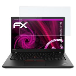 atFoliX Schutzfolie Panzerglasfolie für Lenovo ThinkPad T495, Ultradünn und superhart, weiß