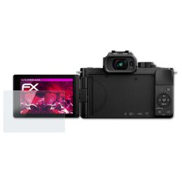 atFoliX Schutzfolie Panzerglasfolie für Panasonic Lumix DC-G110, Ultradünn und superhart, weiß