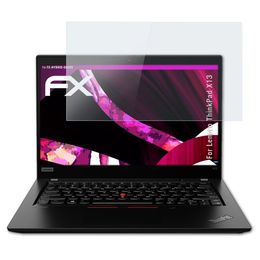 atFoliX Schutzfolie Panzerglasfolie für Lenovo ThinkPad X13, Ultradünn und superhart, weiß