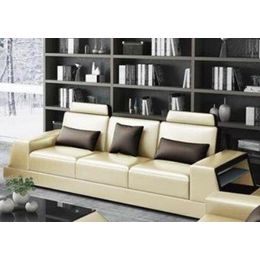 JVmoebel Sofa Luxus Beiger Multifunktions Dreisitzer modernes Design Neu