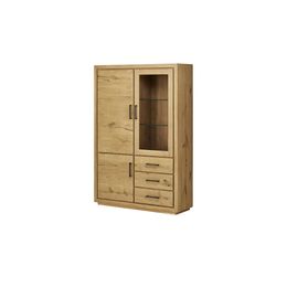 Gray & Jones Doppel-Vitrine Black Coast One ¦ holzfarben ¦ Maße (cm): B: 130 H: 190 T: 42.0 » Höffner