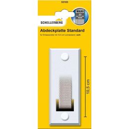 Schellenberg Gurtwickler-Abdeckplatte STANDARD Maxi, Zubehör für Einlassgurtwickler, langlebig, aus Kunststoff passend für Einlassgurtwickler, 105 mm, weiß