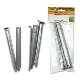 Basic Nature Stahlblech Heringe Halbrund 18 cm 6er-Pack