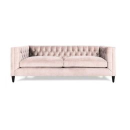 JVmoebel Chesterfield-Sofa Pinker Chesterfield Dreisitzer Modernes Design 3-er Couch Neu