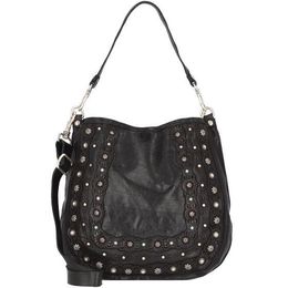 Campomaggi Schultertasche Leder 33 cm nero