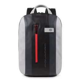 Piquadro Urban Rucksack Leder 39 cm Laptopfach grey-black