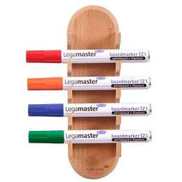 Legamaster magnetischer Stiftehalter WOODEN braun Holz 4 Fächer 6,2 x 3,9 x 24,0 cm