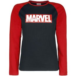 MARVEL Kids - MARVEL Logo Sweatshirt schwarz rot in 116