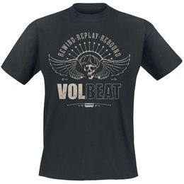 Volbeat Skullwing - Rewind, Replay, Rebound T-Shirt schwarz in M