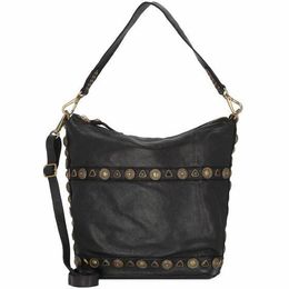 Campomaggi Schultertasche Leder 27 cm nero