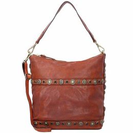 Campomaggi Schultertasche Leder 27 cm cognac