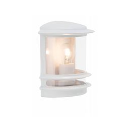 Brilliant Lampe Hollywood Außenwandleuchte weiß 1x A60, E27, 60W, geeignet für Normallampen (nicht enthalten) IP-Schutzart: 44 - spritzwassergeschützt