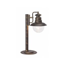 Brilliant Lampe Artu Außensockelleuchte 53cm schwarz gold 1x A60, E27, 60W, geeignet für Normallampen (nicht enthalten) IP-Schutzart: 44 - spritzwassergeschützt