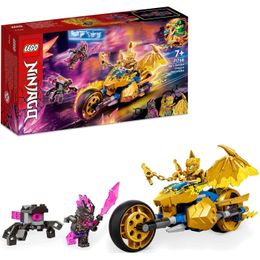 Lego® Konstruktionsspielsteine »Jays Golddrachen-Motorrad (71768), Lego® Ninjago«, (137 St), bunt