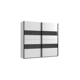 freiraum Kleiderschrank Altona2 (B/H/T: 225x210x65 cm) in Weiß mit 2 Türen und 4 Einlegeböden