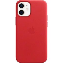 Apple Smartphone-Hülle iPhone 12 mini Leather Case, rot