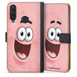 DeinDesign Handyhülle Patrick Star Spongebob Schwammkopf Offizielles Lizenzprodukt, Huawei Y6p Hülle Handy Flip Case Wallet Cover Handytasche Leder