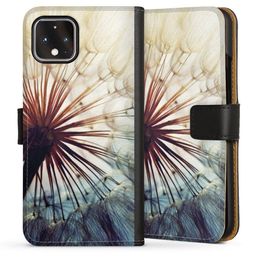 DeinDesign Handyhülle Pusteblume Fotografie Blumen Dandelion 1, Google Pixel 4 Hülle Handy Flip Case Wallet Cover Handytasche Leder, schwarz