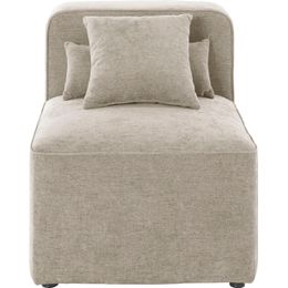 Andas Sofa-Mittelelement Sundstrup, Modulserie, individuelle Zusammenstellung, beige, taupe