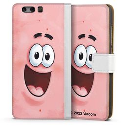 DeinDesign Handyhülle Patrick Star Spongebob Schwammkopf Offizielles Lizenzprodukt, Huawei P10 Hülle Handy Flip Case Wallet Cover Handytasche Leder