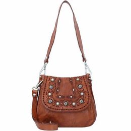 Campomaggi Schultertasche Leder 20 cm cognac