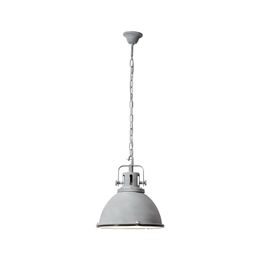Brilliant Lampe Jesper Pendelleuchte 38cm Glas grau Beton 1x A60, E27, 60W, geeignet für Normallampen (nicht enthalten) Kette ist kürzbar