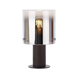 Brilliant Lampe Beth Tischleuchte Kaffee/rauchglas 1x A60, E27, 60W, g.f. Normallampen n. ent. Mit Schnurzwischenschalter F&uuml;r LED-Leuchtmittel geeignet