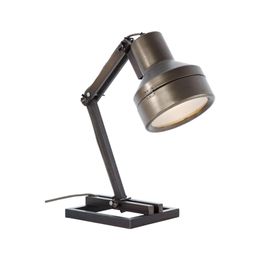 Brilliant Lampe Hardwork Tischleuchte schwarz stahl 1x A60, E27, 28W, geeignet f&uuml;r Normallampen (nicht enthalten) Mit Schnurzwischenschalter