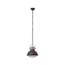 Brilliant Lampe Emma Pendelleuchte 33cm schwarz korund 1x A60, E27, 40W, g.f. Normallampen n. ent. Die Kette ist kürzbar Für LED-Leuchtmittel geeignet