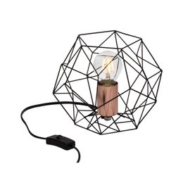 Brilliant Lampe Synergy Tischleuchte schwarz/kupfer 1x A60, E27, 60W, geeignet f&uuml;r Normallampen (nicht enthalten) Mit Schnurzwischenschalter
