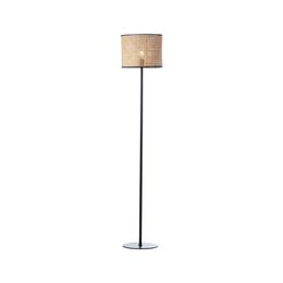 Brilliant Lampe Wiley Standleuchte 1flg rattan 1x A60, E27, 60W, geeignet f&uuml;r Normallampen (nicht enthalten) Mit Fu&szlig;schalter