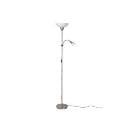 Brilliant Lampe Darlington Deckenfluter Lesearm eisen/weiß 1x A60, E27, 60W, geeignet für Normallampen (nicht enthalten) Mit Schnurzwischenschalter