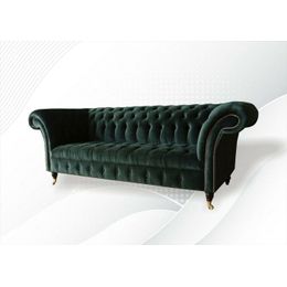 JVmoebel Chesterfield-Sofa Grünes Chesterfield Dreisitzer Wohnzimmermöbel Luxus Couch Neu