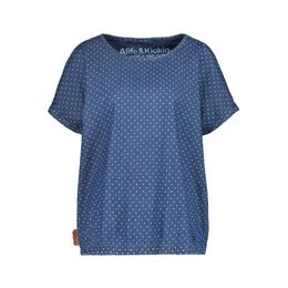 alife and kickin Shirt 'SunoAK' Damen Größe S nachtblau / hellblau