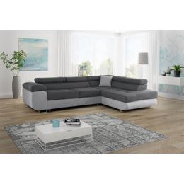 JVmoebel Ecksofa, Design Schlafsofa Möbel Textilpolster Couch Sofa L Form Ecksofa Moderne Eckcouch